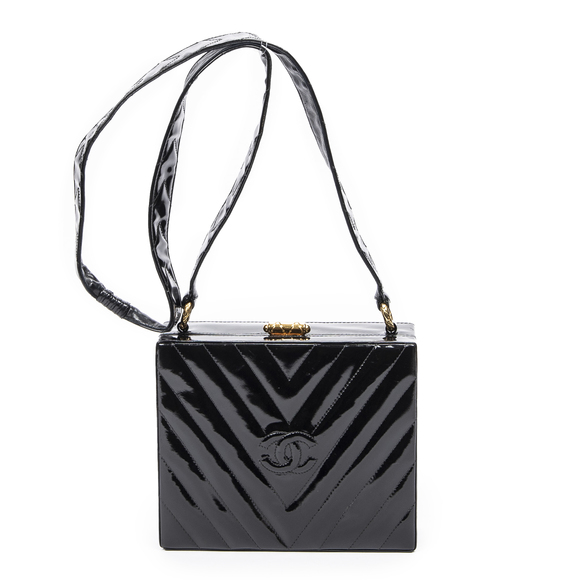 CHANEL | Bags | Chanel Vintage Chevron Box Bag | Poshmark